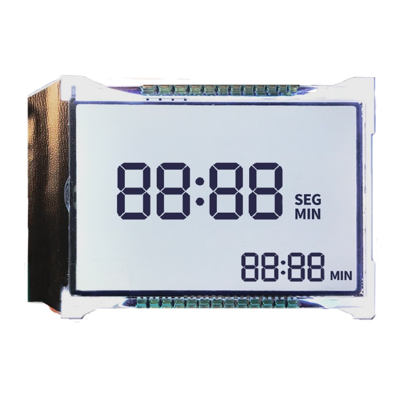 Custom TN Segment LCD Display Black on White